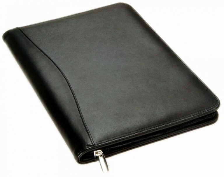 Leather A4 Compendium With Calculator - Southern Monograms