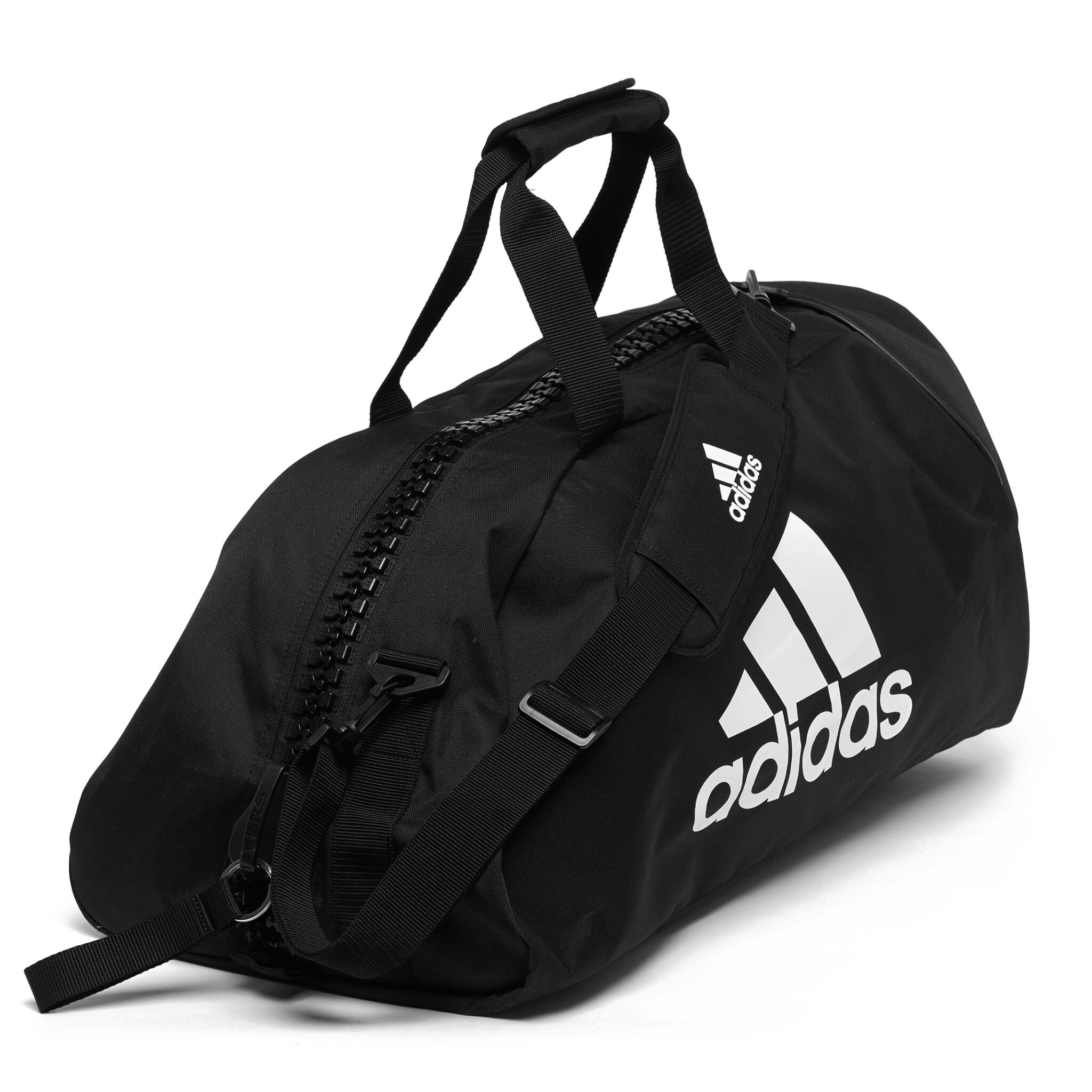 Adidas Sports Bag - Black/White - Medium | Southern Monograms